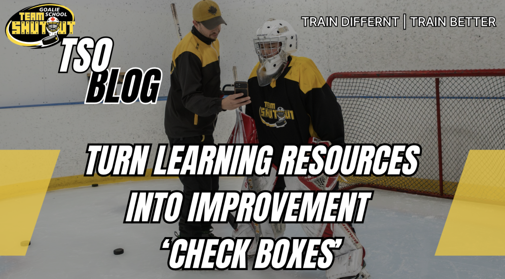 Turn Learning Resources into Improvement ‘Check Boxes’ - Team Shutout ...